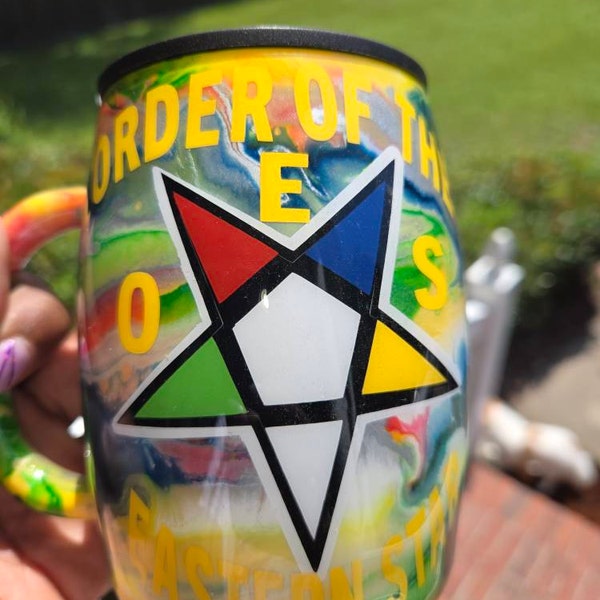 3D Printed Eastern Star Officer Keychain: Masonic OES Gift - Etsy