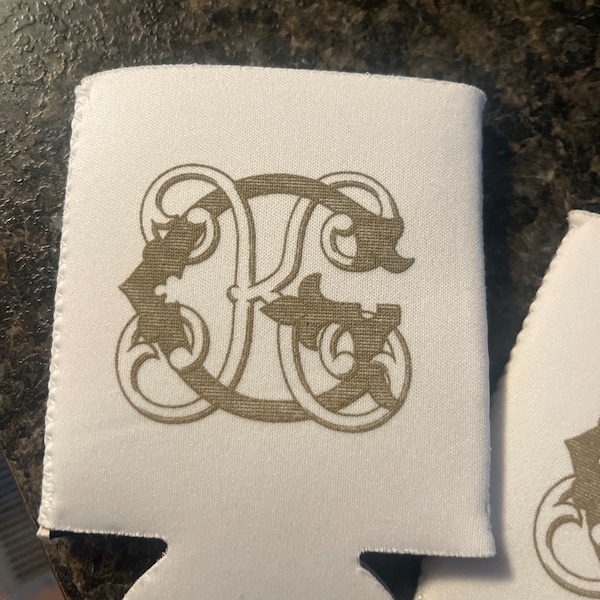 Personalized Wedding Can Coolers, Custom Huggers for Modern Wedding or ...