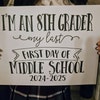 Printable LAST Day of Eighth Grade Sign, Last Day of 8th Grade, Last ...