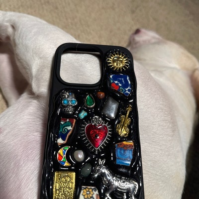 IPhone Case Handmade Decoden Colorful Aesthetic Unique Mosaic Vintage ...