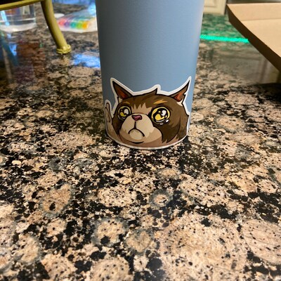Crying Cat Valorant Spray Waterproof Sticker, Valorant Meme Sticker - Etsy