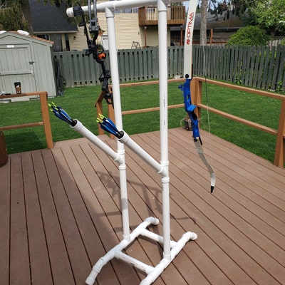 Archery Stand Plan/bow Holder Stand Plan/pvc Bow Stand Plan/archery ...