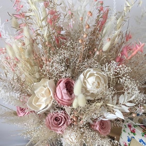 Pampas Grass & Babala Flowers Table Top Centerpiece / Pampas | Etsy