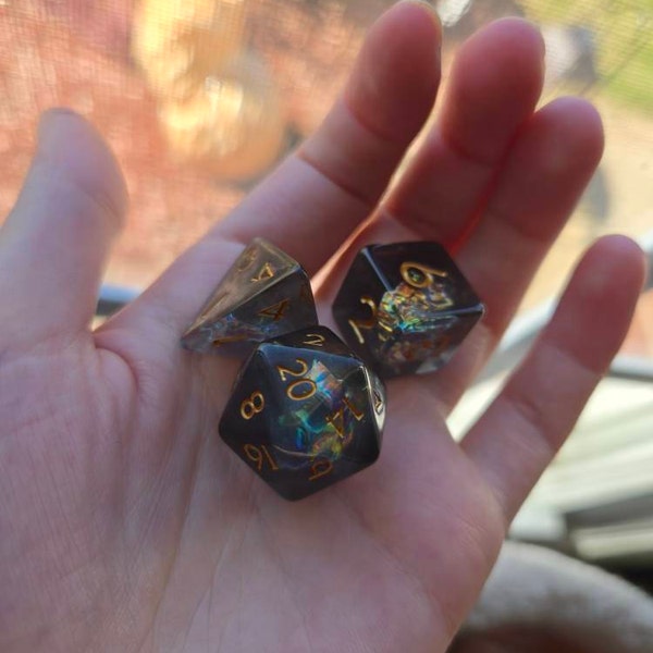 Purple Owl Dice Set Animal Inclusion Dice for D&D Bird Dice for ...