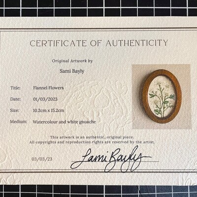 Certificate of Authenticity Editable Canva Template for Original Art ...