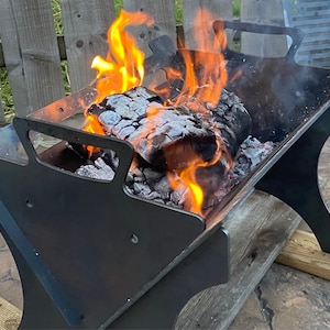 Collapsible BBQ Grill and Fire Pit. Perfect for Camping, the Beach and ...