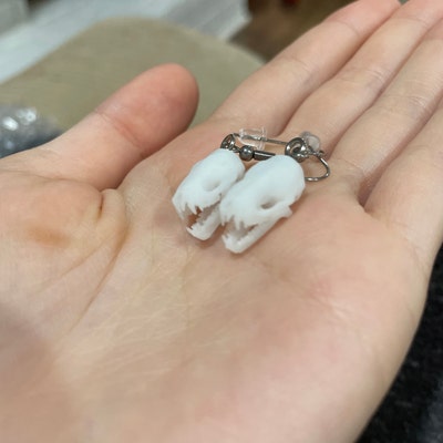 Animal Skull Dangle Earrings 3D Printed Mix and Match - Etsy