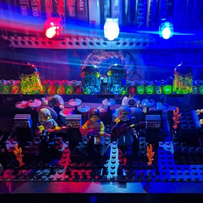Grateful Dead Stage CUSTOM Made of Lego Bricks Jerry Garcia Phil Lesh ...