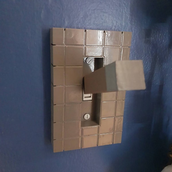 Minecraft-inspired Double Lever Light Switch Plate - Etsy