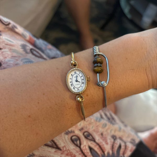 Tiny Vintage Women's Gold Watch, Mini Ladies Watch, Small Wrist Watch ...