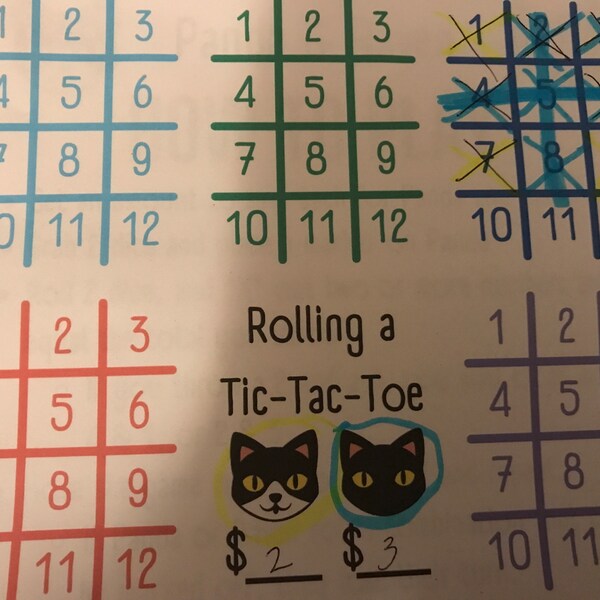 Rolling Tic-tac-toe Savings Challenge Game - Etsy