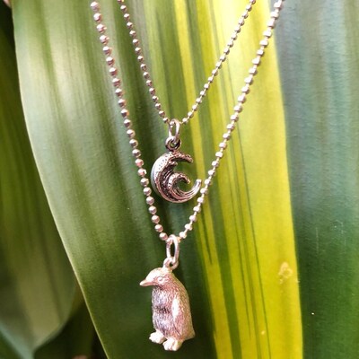 Handmade Gold/silver Mouse Pendant and Chain - Etsy