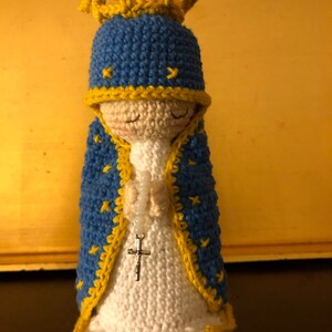PATTERN: Blessed Virgin Mary Crochet Amigurumi, Virgin Mary Amigurumi ...
