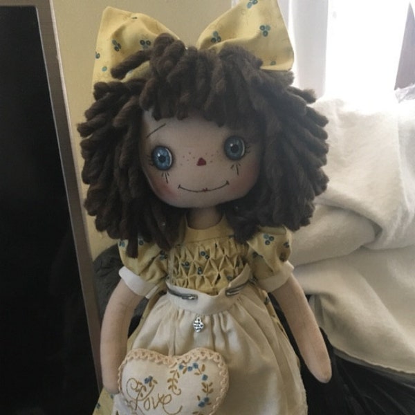 E-pattern 16 Inch Raggedy Ann Doll, Cloth Doll - Etsy