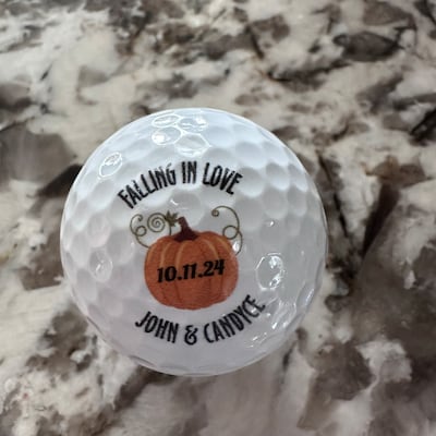 Personalized Wedding Golf Ball Favors , Custom Wedding Day Gift,color ...