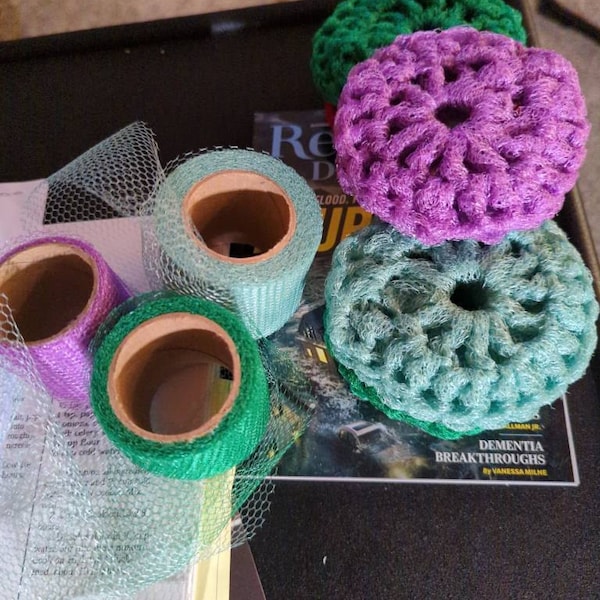 Scrubbie Pattern for Nylon Netting Dish Scrubbies - Etsy