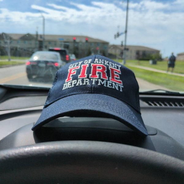 Free Personalization, Custom Fire Department Embroidered Hat, Fire Dept ...