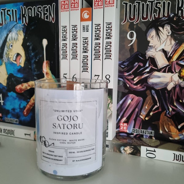 GOJO SATORU Inspired Candle - 'unlimited Void' Jujutsu Kaisen Inspired ...