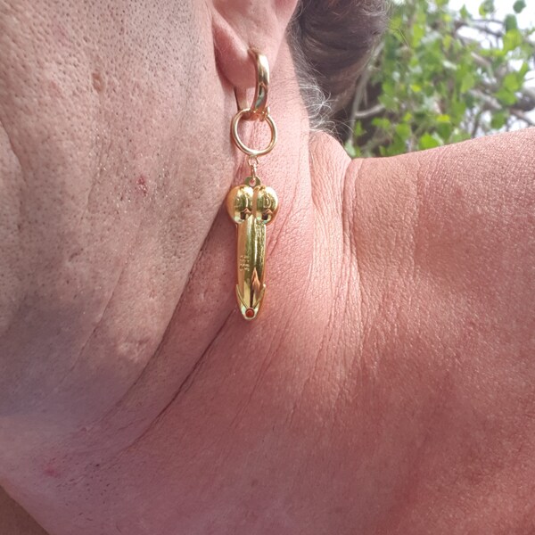 Black Pike Earring Double Black Spike Dangle Double Acrylic Spike Punk ...