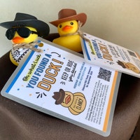 Editable You Found a Duck Cruising Ducks Tag Template Cruise Ship ...