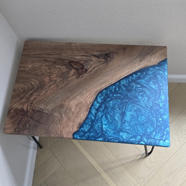 Custom Epoxy River Table / Live Edge Dining Table /Conference / Kitchen ...