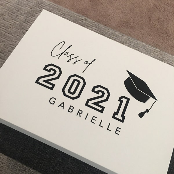 Personalized Graduation Gift Box, Graduation Card Box, Class of 2025 ...