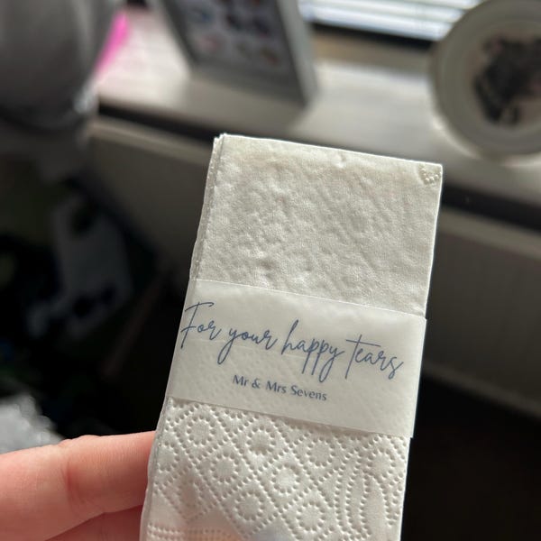 Happy Tears Tissue Printable Template | Editable Digital Download ...