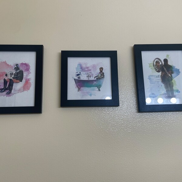 Spa Wars BATHROOM Art, VADER on Toilet, Spa Wars Bathroom Decor - Etsy
