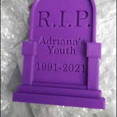 Custom Tombstone Table Décor RIP 20s 30s Birthday Cake - Etsy