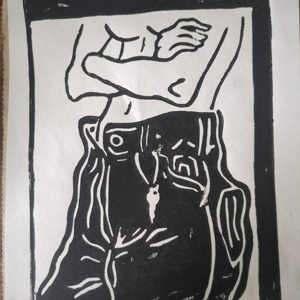 RING OF KEYS Linocut Print - Etsy