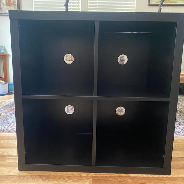 Kallax 2 X 2 Cubby With Back Birch, Black, Natural MDF, or White - Etsy