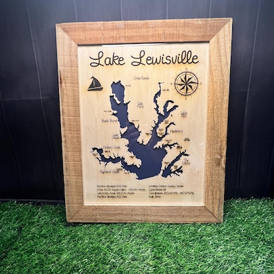 Lavon Lake Texas SVG Map Silhouette Vector Graphic File Shape Outline ...