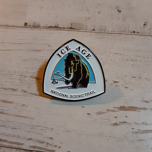 Ice Age National Scenic Trail - 1" Enamel Pinbrooch for Jacket Tote ...