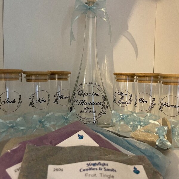 Diamond Sand Unity Ceremony Set, 9 Peice Set, Sand Ceremony, Blended ...