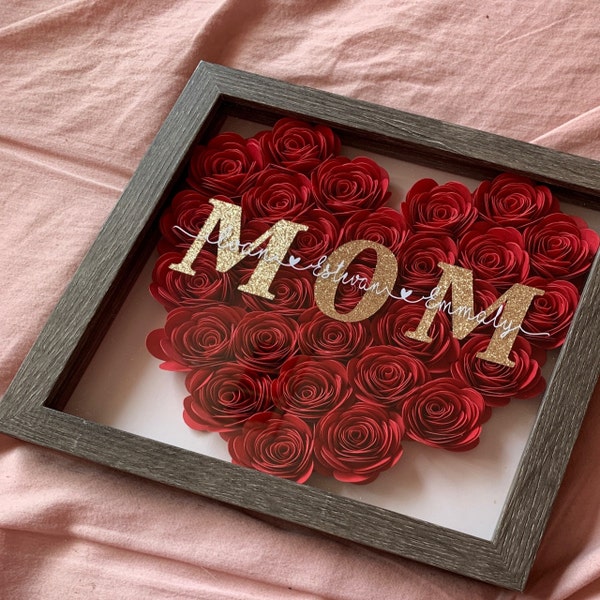 Customizable Shadow Box Mom Birthday Gift Love Mothers Day Gift Room ...