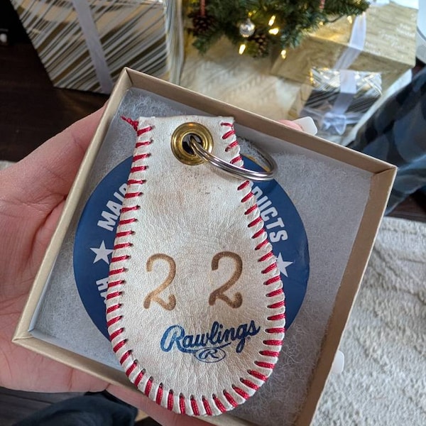 Personalized Hand Made Baseball Key Chain - Etsy