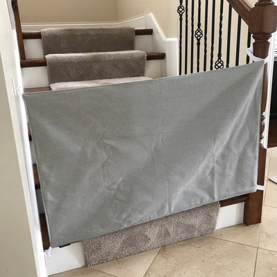 Cable Tie Cloth Baby Barrier / Fabric Pet Gate, Custom Fabric Gate ...