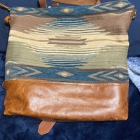 Leather Backpack Made With Pendleton® Wool, Backpack Diaper Bag, Women ...