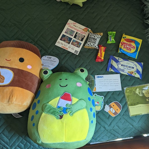 Squishmallow Mystery Box Gift and Snack Bundle | 11 Inch Squishmallows ...