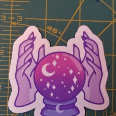 Celestial Crystal Ball Sticker - Etsy