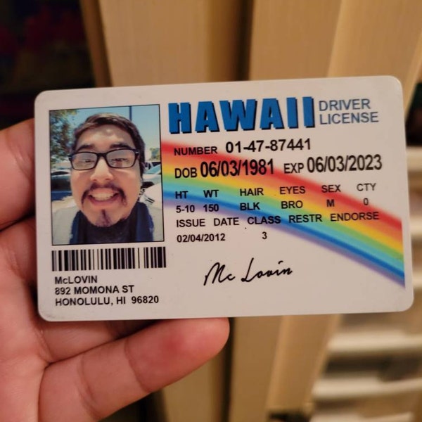 Mclovin ID Card From Movie Superbad "ultra" High Definition PRINT ...