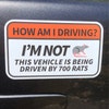 How Am I Driving? Funny Bumper Sticker I'm Not This Vehicle is Being ...