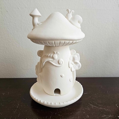 Ready to Paint or Hand Painted Ceramic Bisque Old Water Mill House ...