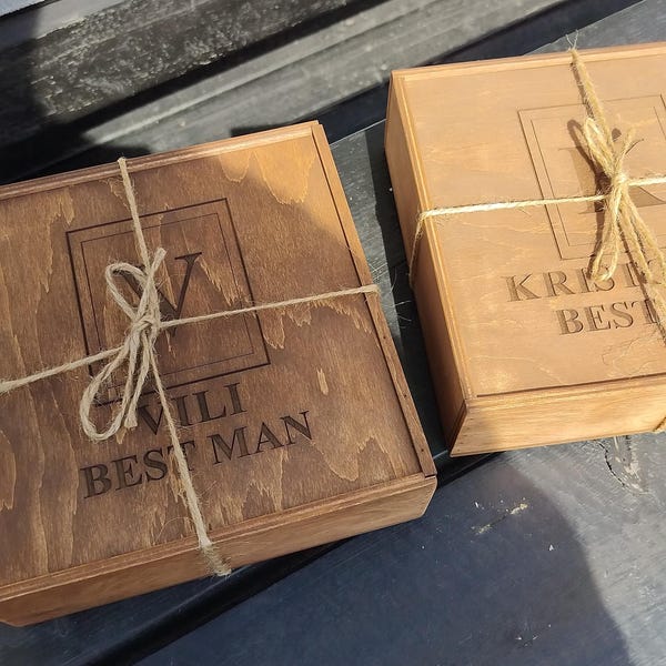 Groomsmen Proposal Box - Will You Be My Groomsman, Best Man Proposal ...