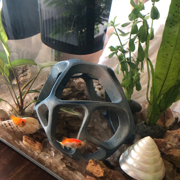 Aquarium Accessory. Fish Aquarium Decor. Blue Ceramics Decor. - Etsy