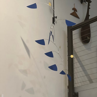 Triangle Mobile / Blue & Yellow - Etsy