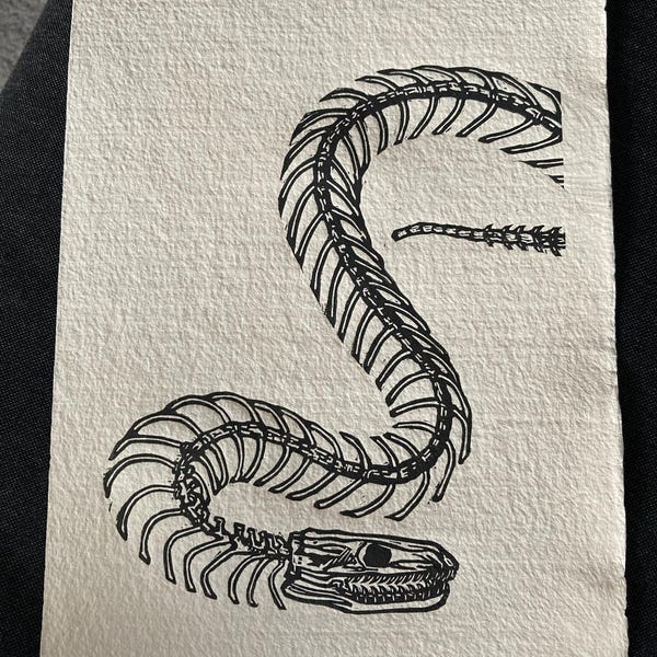 Fish Mini-print Pack. Five Different Linocut Fish Prints on Heavyweight ...