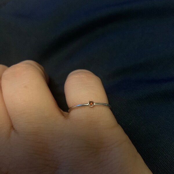 Red Diamond Ring, Genuine Diamond Ring, Red Diamond, Slim Ring ...