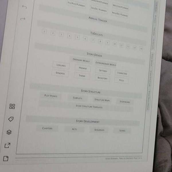 Storydesigner Writer's Workbook Pack for the Remarkable 1/2 and Other ...