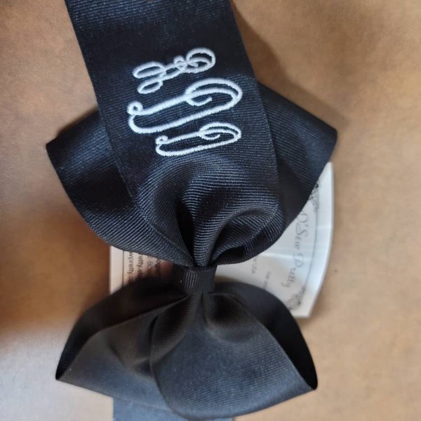 Personalized Hair Bows, Monogrammed Hair Bow, Southern Fancy Script ...